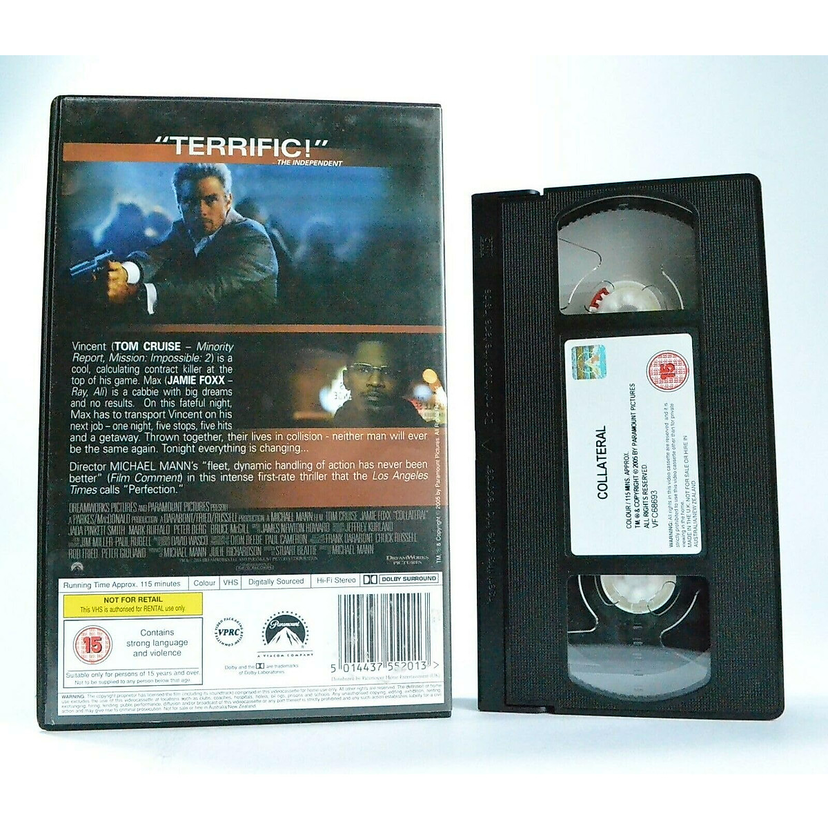 Collateral: Film By M.Mann - Neo-Noir Thriller - Tom Cruise/Jaime Foxx - Pal VHS