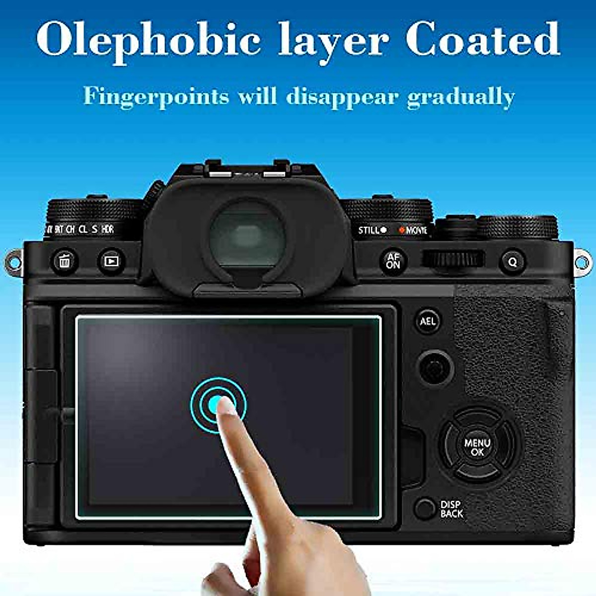 ULBTER Screen Protector for Fujifilm X-T4 Fuji Film XT4 Digital Camera & Hot Shoe Cover, 0.3mm 9H Hardness Tempered Glass Saver Anti-Scrach Anti-Fingerprint Anti-Bubble Anti-Dust [3Pack]