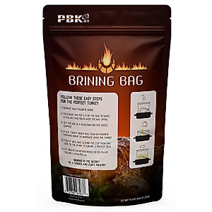 Large Turkey Brine Bags Heavy Duty for Turkey or Ham XL, 2 pack, with Cooking Twine