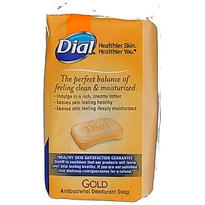 Dial Antibacterial Deodorant Soap, Gold, 4 Ounce, 3 Bars (Pack of 4)