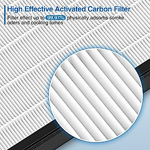 2 Pack EverestAir/EverestAir-P Replacement Filter, Compatible with LEVOIT EverestAir Air Purifier, High-Efficiency Activated Carbon Filters Filter Set
