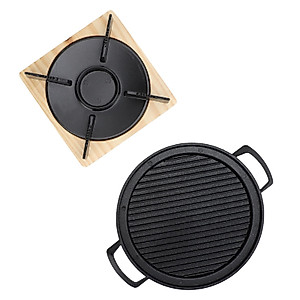 Outdoor Grill Stove Mini Grill Set Desktop Portable Grill Portable Die-casting Aluminum charcoal brazier Grill Non-stick Grill Cast Aluminum Small Grill Non-stick Food Grade Picnic Camping