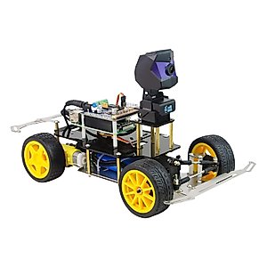 XiaoR Geek Donkey Car Starter Kit Open Source DIY Self Driving Platform for Raspberry Pi Small Scale Cars (with Raspberry Pi 4B 4GB)