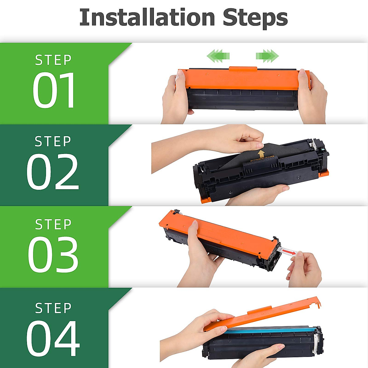 Aztech Compatible Toner Cartridge Replacement for Canon 045 045H MF634Cdw Toner for Canon ImageCLASS MF632Cdw MF634Cdw LBP612Cdw MF632 MF634 LBP612 Printer Toner (Black Cyan Yellow Magenta, 5-Pack)