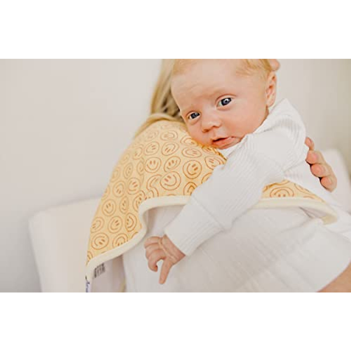 Baby Burp Cloth Large 21''x10'' Size Premium Absorbent Triple Layer 3-Pack Gift Set"Vance" by Copper Pearl