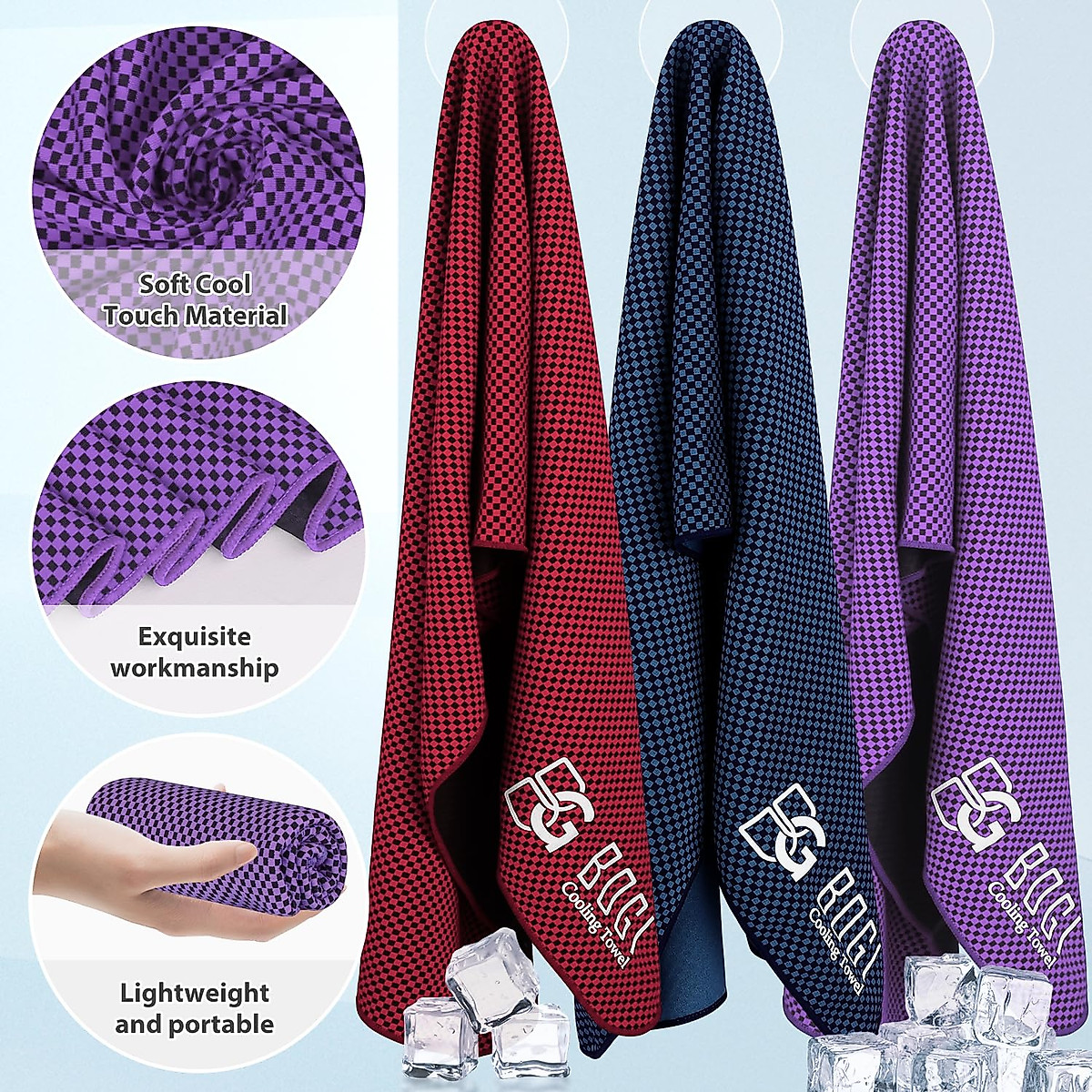 BOGI Cooling Towel, Cooling Towels for Neck and Face-40"x12"