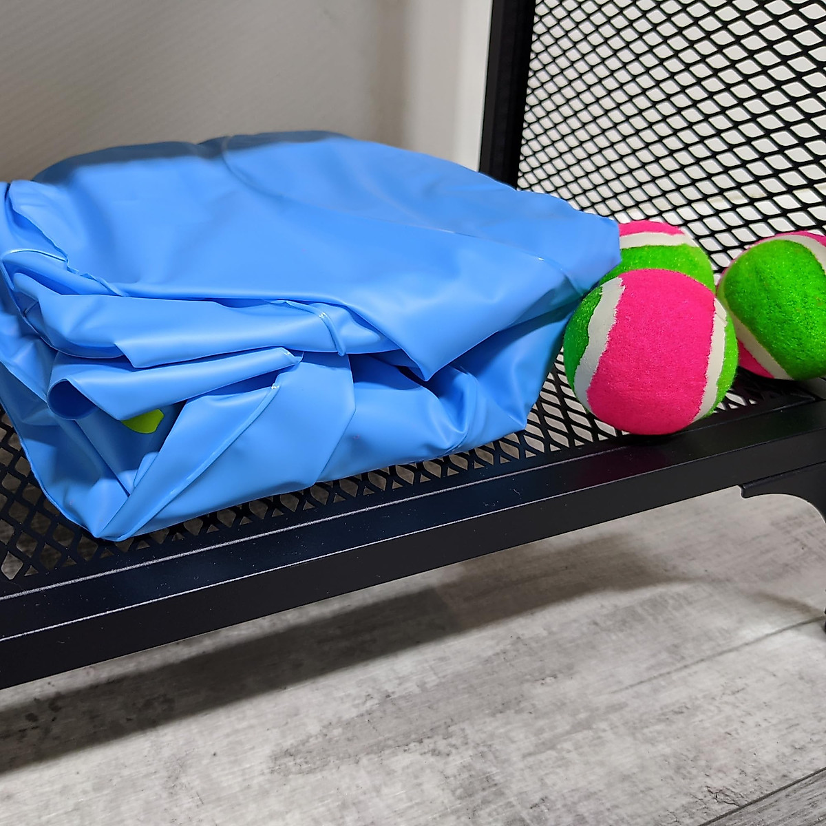 Franklin Sports Kids Tennis Ball Dartboard Game - Inflatable Dart Ball Game Set with (3) Self Stick Tennis Ball - Fun Indoor + Outdoor Tennis Toss for Kids - 20" x 20"