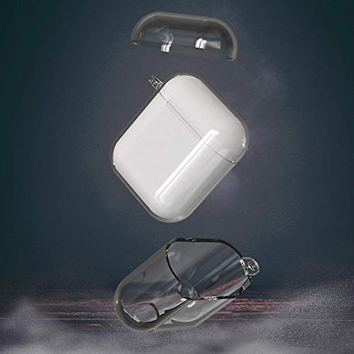 DuroCase Protective Cover Compatible with Airpods Case 1st & 2nd Generation, Duo Shield Protective Case with Keychain (Custom Photo)