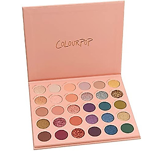 ColourPop IT'S A MOOD Eyeshadow Palette Mega Matte Metallic Semi-Sparkle Glitter Cruelty-Free Super-Pigmented Color