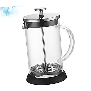 SHOWERORO 1pc Filter Teapot Manual Espresso Machines Manual Coffee Appliance Fashion Coffee Pot Stainless Tea Kettle Tea Strainer Coffee Maker Coffee Machine Heat Resistant Coffee Pot Black