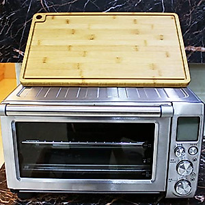 ANFU Cutting Boards Compatible with Breville BOV800XL/845BSS/860BSS, Butcher Block for Toaster Smart Oven Pro Air Fryer, Increates Storage space and Protects Cabinets (17.8x10.8 inch)