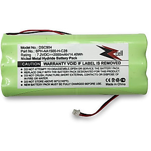 ZZcell® High Capacity Battery Replacement for Alarm DSC 6PH-AA1500-H-C28, 9047 Powerseries Security System, SCW9045, Direct Sensor 17-145A, ds415 2000mAh