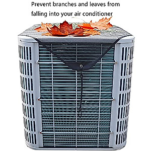 StarJungle Central Air Conditioner Cover for Outside Units 36" x 36" - Durable AC Cover for Outside Unit, Leaf Guard Mesh Air Conditioner Cover (36" x 36")