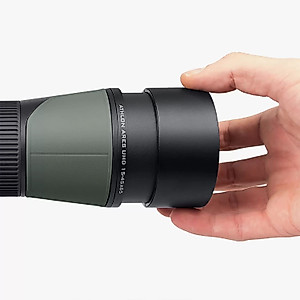 Athlon Optics Ares UHD 15-45x65 Spotting Scope - Spotting Scope for Outdoor Equipment - Bird Watching, Shooting Range & Hunting Equipment - 45 Degree - Green/Black