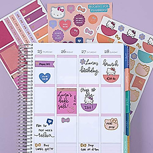 Hello Kitty x Erin Condren Designer Sticker Pack - 3 Pack, 95 Stickers Total, Fun and Cute Stickers for Customizing Planners, Notebooks, Calendars and More