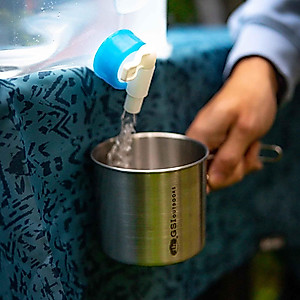 GSI Outdoors Glacier Stainless Steel Bottle Cup I Lightweight Cup or Pot for Travel, Camping and Backpacking - 20 oz