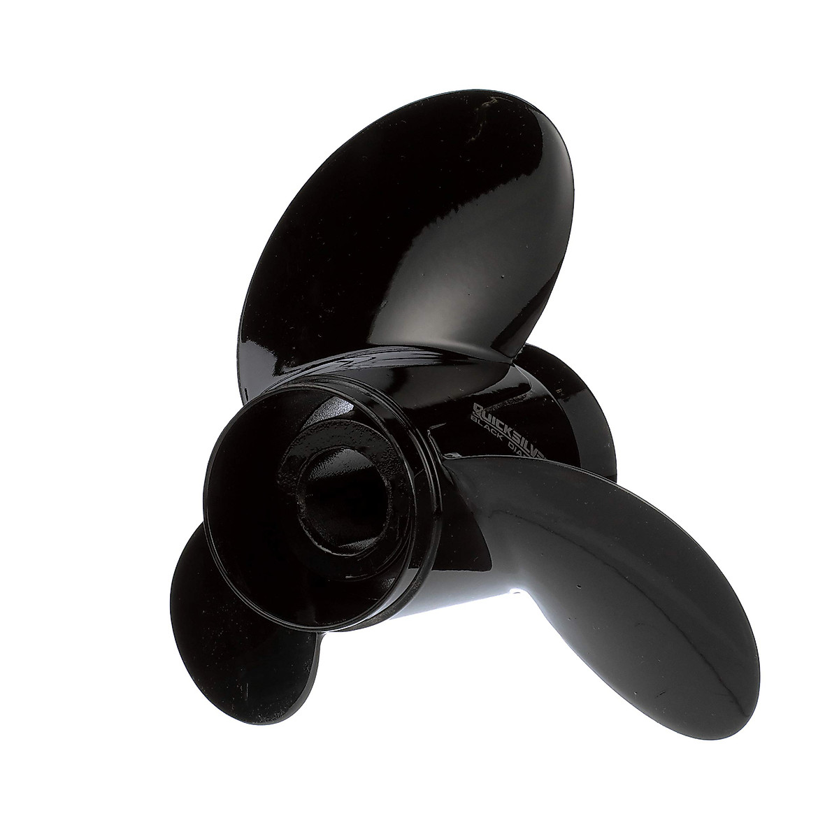 Quicksilver Black Diamond 3-Blade Aluminum Propeller, 10.6 dia x 12 pitch, Right Hand