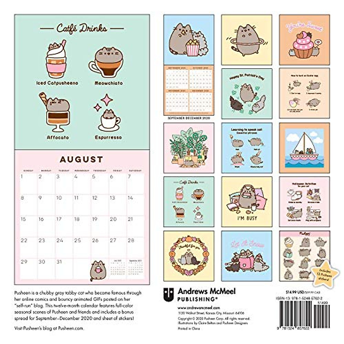 Pusheen 2021 Wall Calendar