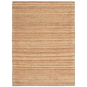 Antep Rugs Natural 8x10 Indoor Hand Woven Fiber Jute Area Rug (Natural, 7'10" x 10')