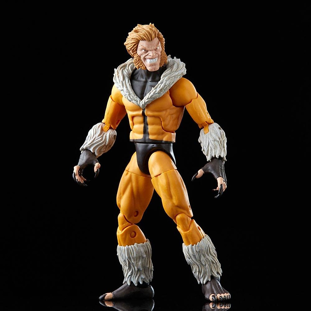 Marvel Legends Series X-Men Sabretooth Action Figure 6-Inch Collectible Toy, 3 Build-A-Figure Part