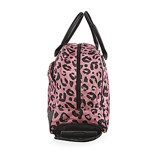 Juicy Couture Women's Libra Rolling Duffel, Pink Leopard