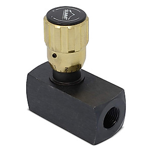 Hydraulic in-Line Adjustable Variable Flow Control Valve w/Free Rev Flow, 1/2” NPT