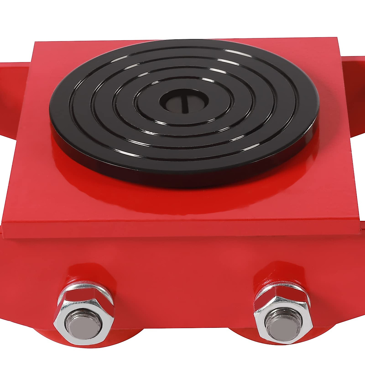 Heavy Duty Machine Dolly Skate, Machinery Roller Mover with Steering Handle, 6t 13200lbs Machine Moving Skates Industrial Machinery Mover Rotating Roller