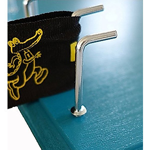 Running On The Wall - Race Bib and Medal Display - Inspirational Quote - Wall Mounted Medal Holder and Hanger for 5Ks, 10Ks, Marathons, Triathlons and More