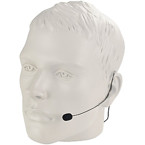 HEIMU Single Earhook Omni-Directional Microphone, Omni-Directional (for Sennheiser Type 3.5mm Plug Black)