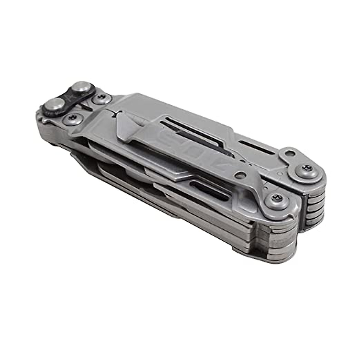 SOG Multitool Pliers Pocket Knife – PowerPint EDC Tool and Compact Lightweight Multi Tool w/ 18 Multitools in Multi-Purpose Tool (PP1001-CP)
