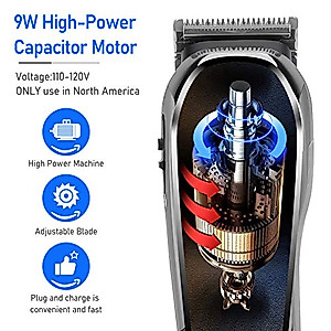 Corded Hair Clippers Professional Hair Cutting Kit 24 Pieces Accessories Hair Trimmer with 14 Guide Combs,3 Hair Combs,1 Scissor,1 Storage case,1 Barber Cape