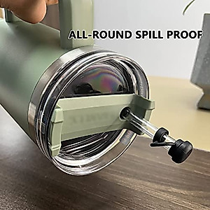 Silicone Spill Proof Stopper Set,Compatible with Stanley 30&40 Oz Tumbler 1.0,6 pack Stanley Cup Accessories, Spill Stopper for Stanley Cups Accessories (Black 6Pack)