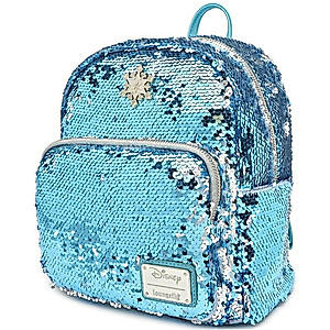 Loungefly Frozen Elsa Reversible Sequin Mini Backpack