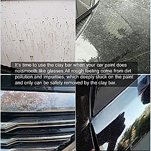 awave bloom Car Clay Bars Auto Detailing 400g and Clay bar Lubricant Tablets 8 Pack(1pcs=16 oz) Clay bar kit for Car Detailing Damage Free Cleaning