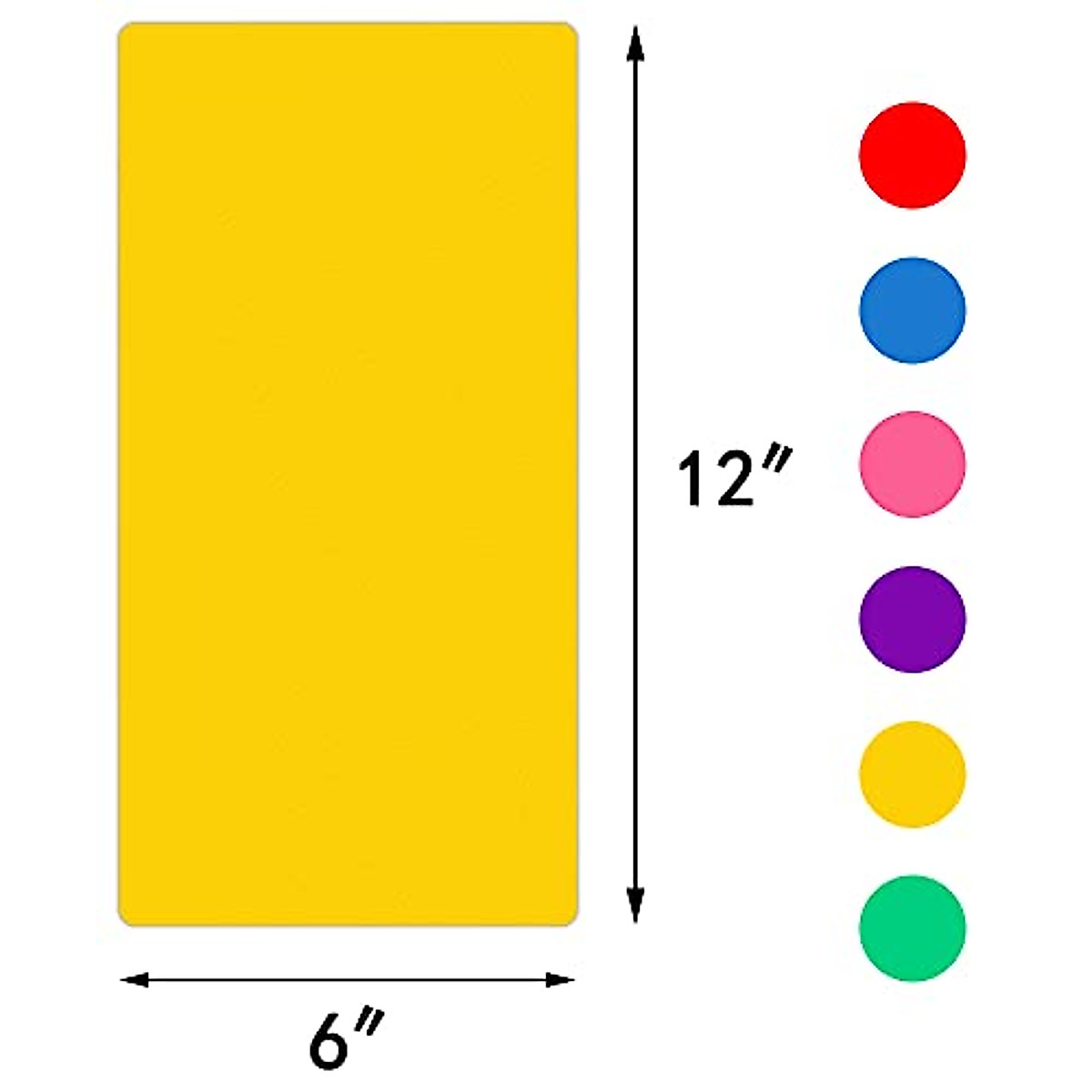 12 Packs Library Book Dividers for Shelves with Stickers, 6"x 12" Assorted Colored Bookshelf Markers to Organize School Library OR Home Library, Classroom and Teacher Supplies