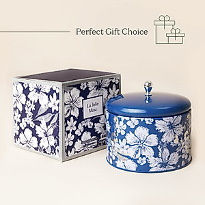 LA JOLIE MUSE Shore Breeze & Sage Scented Candle, 14.1 oz Large Candles Gifts for Women, 2 Wicks Candle for Home Scented, 50 Hours Long Burning