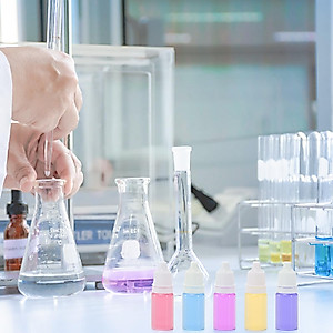 Nicunom 150 Pack Plastic Dropper Bottle, 10ml Clear Empty Squeezable Drop Bottles Essential Oil Bottle Containers Eye Liquid Dropper with Cap