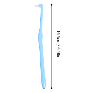 HEALLILY 6Pcs Tuft Toothbrush Tufted Brush End- Tuft Tapered Trim Toothbrush Soft Trim Wisdom Toothbrush Single Compact Interdental Interspace Brush for Detail Cleaning
