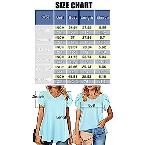 Afibi Womens Summer V Neck Loose Dressy Shirts Petal Short Sleeve Tunic Tops (XXX-Large, Coral)