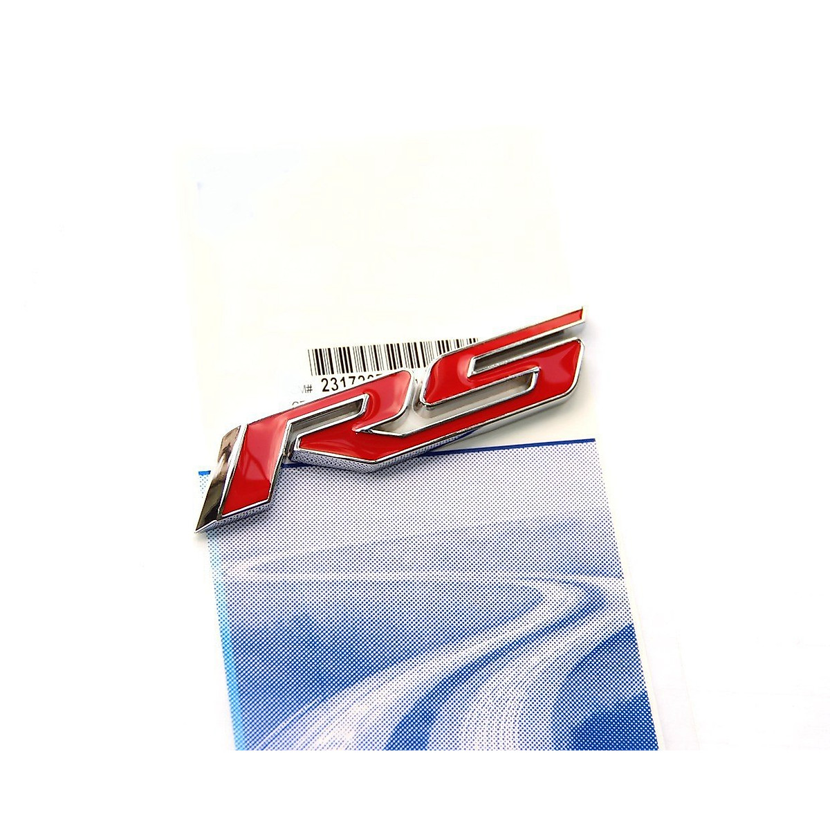 Yoaoo 1x OEM Grille Rs with Decal Rs Emblem Badge 3D Logo Allloy Compatible with Camaro Series Red