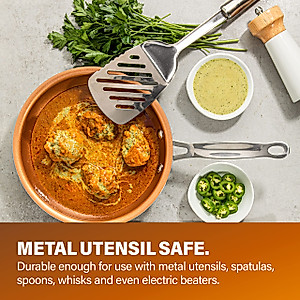 Gotham Steel 10 Piece Pots and Pans Set with Ultra Nonstick Diamond Surface, Includes Frying Pans, Stock Pots, Saucepans & More, Stay Cool Handles, Oven Metal Utensil & Dishwasher Safe, 100% PFOA Free