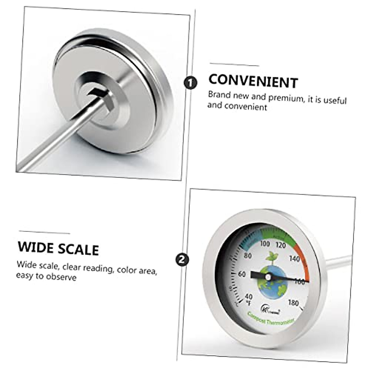 Yardwe 2 Pcs Soil Plants Outdoor Bathtub Outdoor Tools Composting Bin Digital Soil Premium Compost Measuring Tool Colorful Pool Outdoor Plants