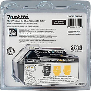 Makita BL1860B 18V LXT Lithium-Ion 6.0 Ah Battery