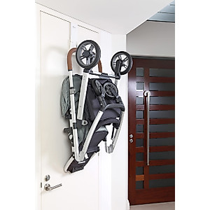 Dreambaby Strollerbuddy StrollAway Over The Door Baby Stroller Hanger – Heavy Duty Metal Hook Organizer with 50lbs Load Capacity – Model L256