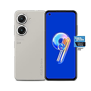 ASUS ZenFone 9 Cell Phone, 5.9” FHD+ 2400x1080 AMOLED 120Hz, IP68, 4300mAh Battery, 50MP/12MP Dual Camera, 12MP Front, 8GB RAM, 256GB, 5G LTE Unlocked Dual SIM, White, AI2202-8G256G-WH [US Version]