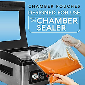 Avid Armor – Chamber Machine Pouches, Pre-Cut Chamber Vacuum Sealer Bags, Heavy Duty Seal Pouch, BPA-Free Chamber Sealer, 10 x 13 inches, Pack of 250 Vacuum Chamber Pouches