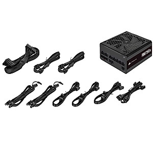 CORSAIR RM750x Fully Modular ATX Power Supply - 80 PLUS Gold - Low-Noise Fan - Zero RPM - Black