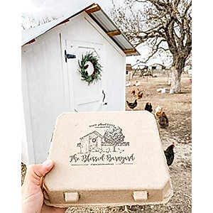 Vintage Blank Egg Cartons- Classic 3x4 Style Holds 12 Large Eggs, Sturdy Design Made from Recycled Cardboard (25)