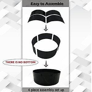 Simond Store Portable Fire Pit Ring Liner, 48 Inch Diameter 12 Inch Height 2 mm Thick Heavy Duty Steel Round Fire Pit Insert for Outdoor Garden Patio Camping Bonfire