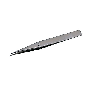 Aven 18011-CS Pattern AA Straight Strong Precise Tweezer, Carbon Steel, 5" Length